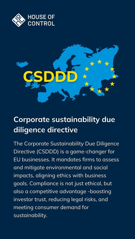 Software for CSDDD 🇪🇺 Corporate Sustainability Due Diligence Software