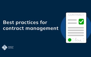 Best practices for contract management